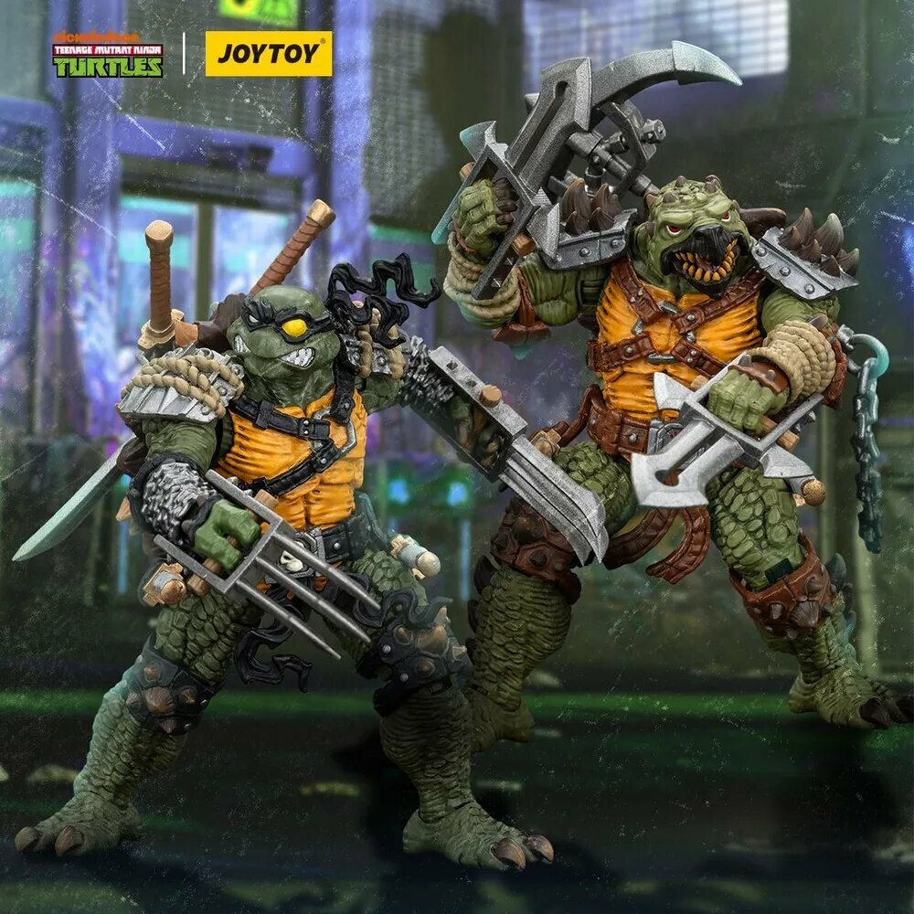 Подвижная фигурка JOYTOY TMNT Slash Tokka 2PCSколлекция игрушек
