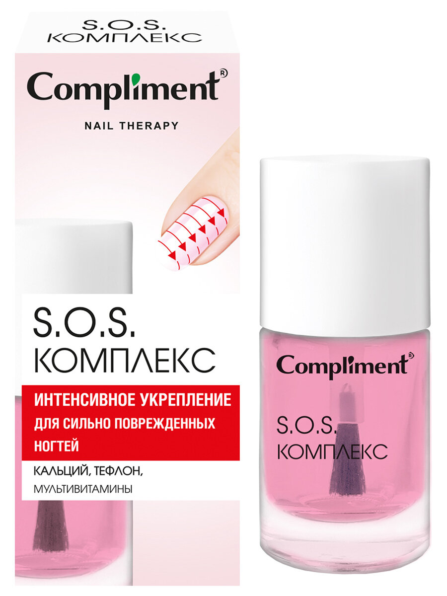 Средство по уходу за ногтями Compliment Nail therapy S.O.S. Комплекс 10мл