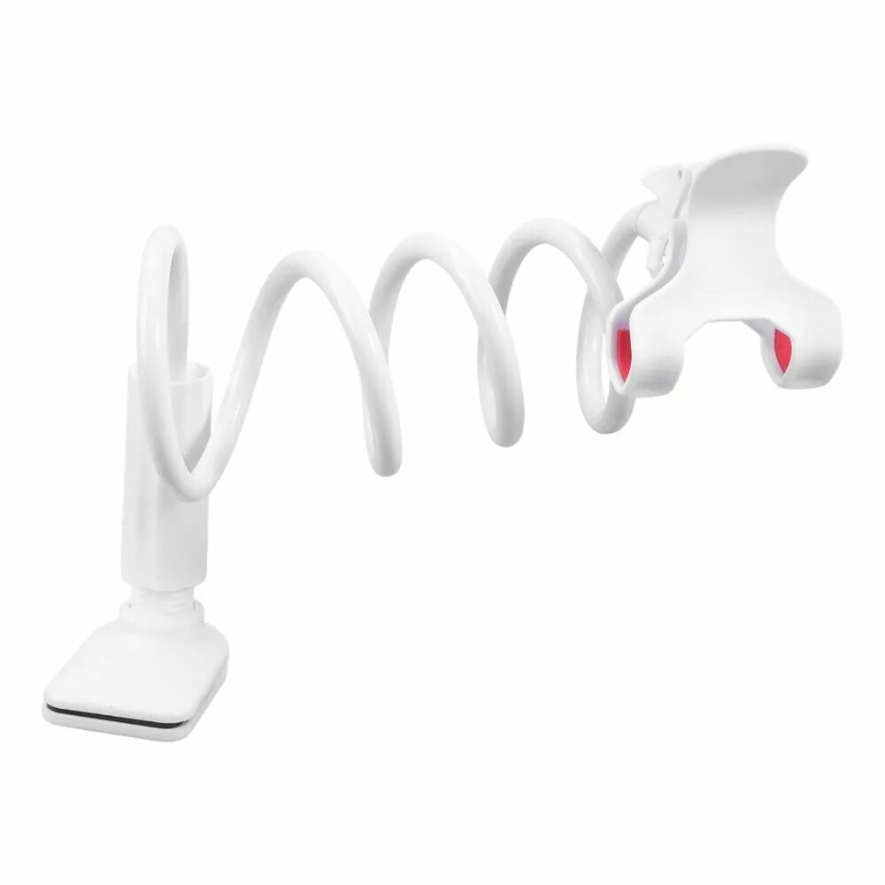 Эргономичный держатель для телефона с гибким кронштейном длиной 1.2 м, Белый