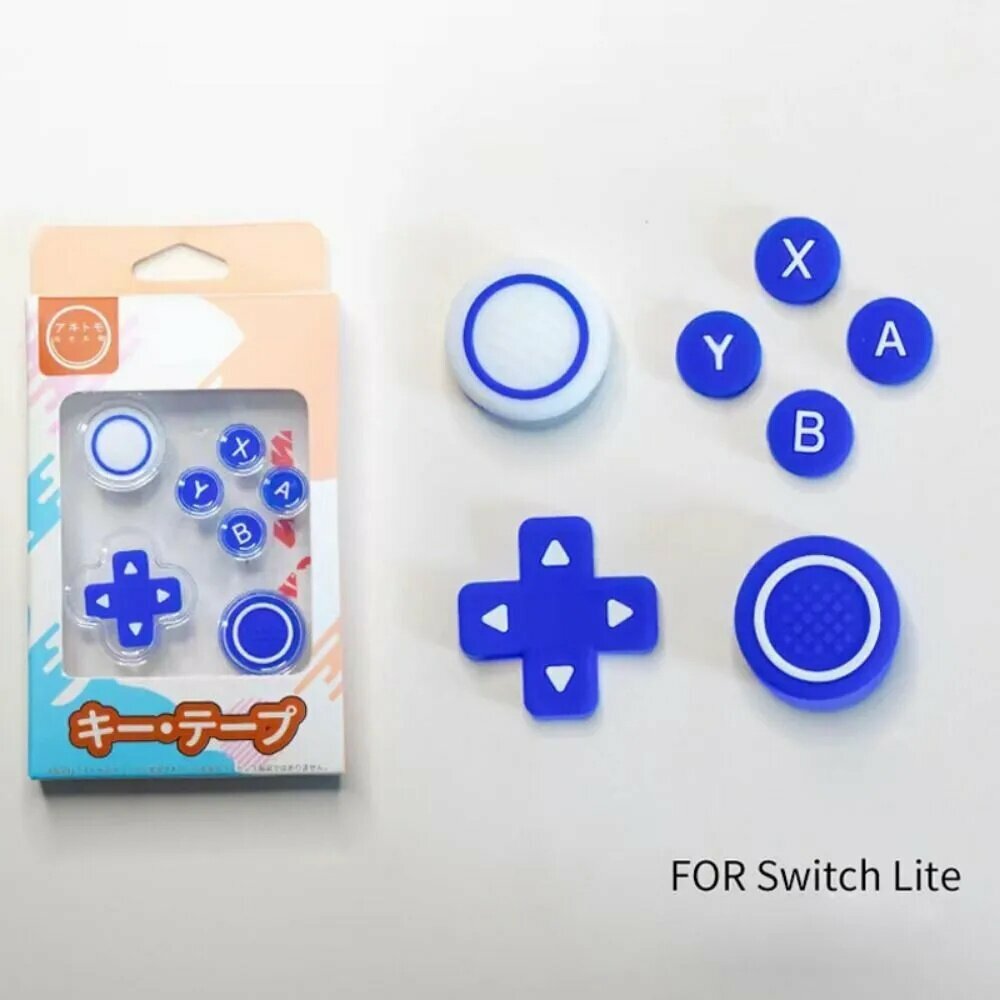Силиконовый Защитный Чехол С Наклейками Для Кнопок Abxy И D-Pad Для Nintendo Switch Lite