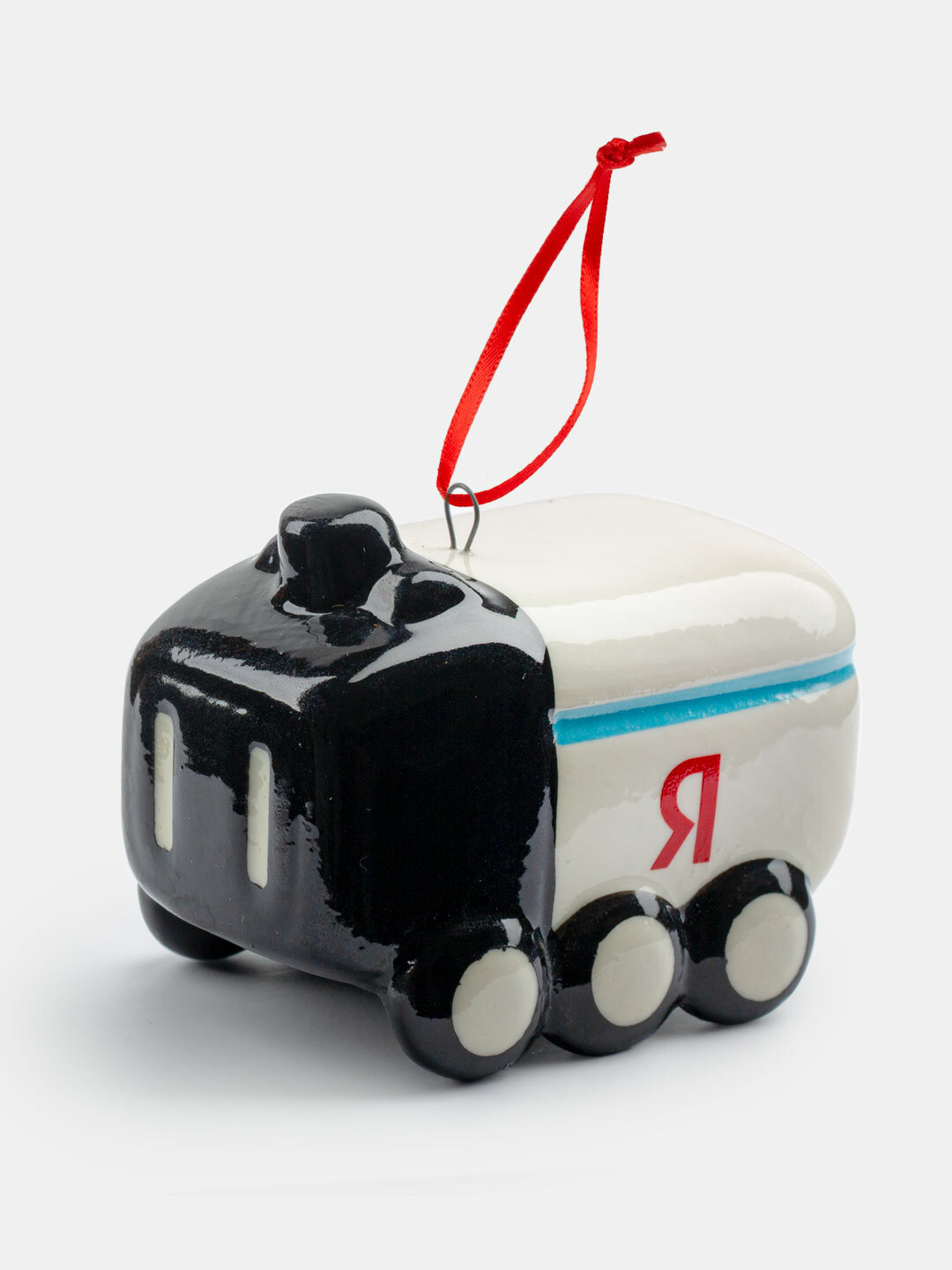 Ёлочная игрушка Яндекс «Робот-доставщик», керамика, с верёвочкой