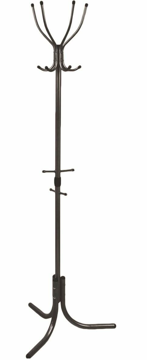 Напольная вешалка Ника "Комфорт", 4 крючка, металл, черная