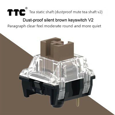 TTC Quicksilver Red Pupil ACE Axis Moon Platinum Powder Axis V2 Gold Tea Gold Red Silent Tea Механическая ось