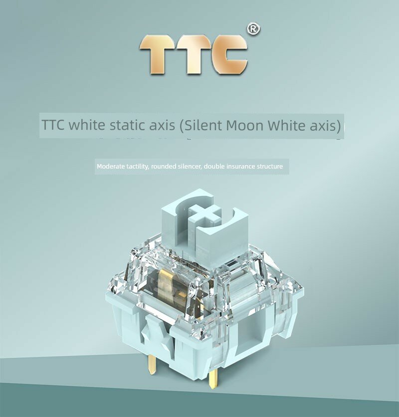 TTC Quicksilver Red Pupil ACE Axis Moon Platinum Powder Axis V2 Gold Tea Gold Red Silent Tea Механическая ось