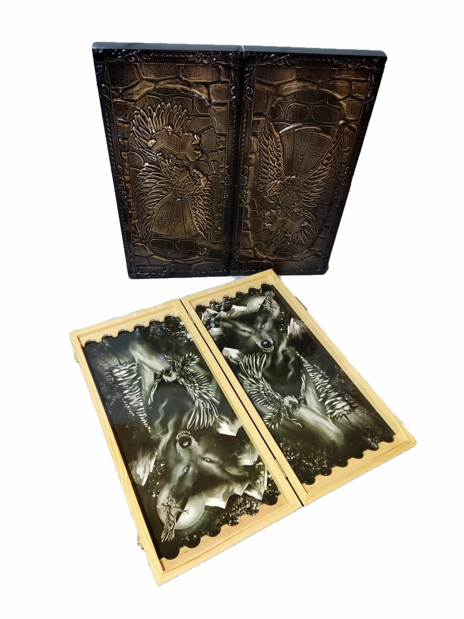 Нарды деревянные ручной работы "Орел"