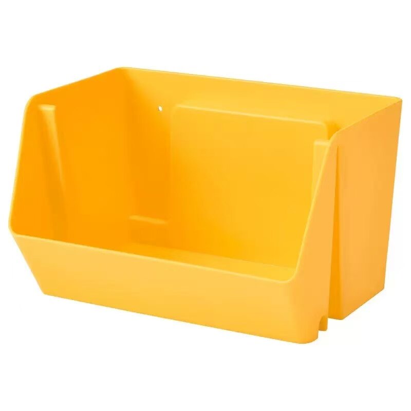 IKEA FODERTRÅG Коробка для хранения на стол или стену, жёлтая, 25x18x15 см
