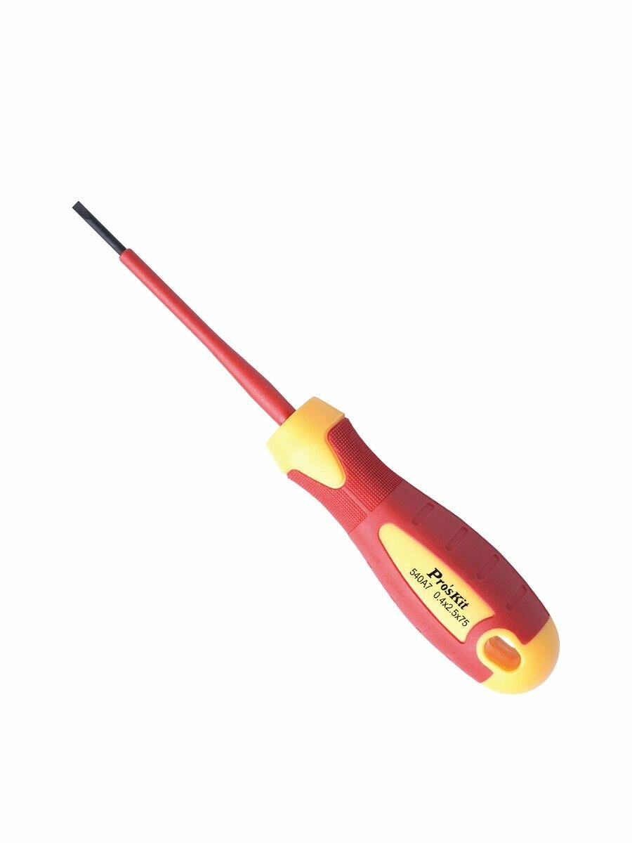 Отвертка диэлектрическая 1000В (- 2.5х75) Pro'sKit SD-810-S2.5