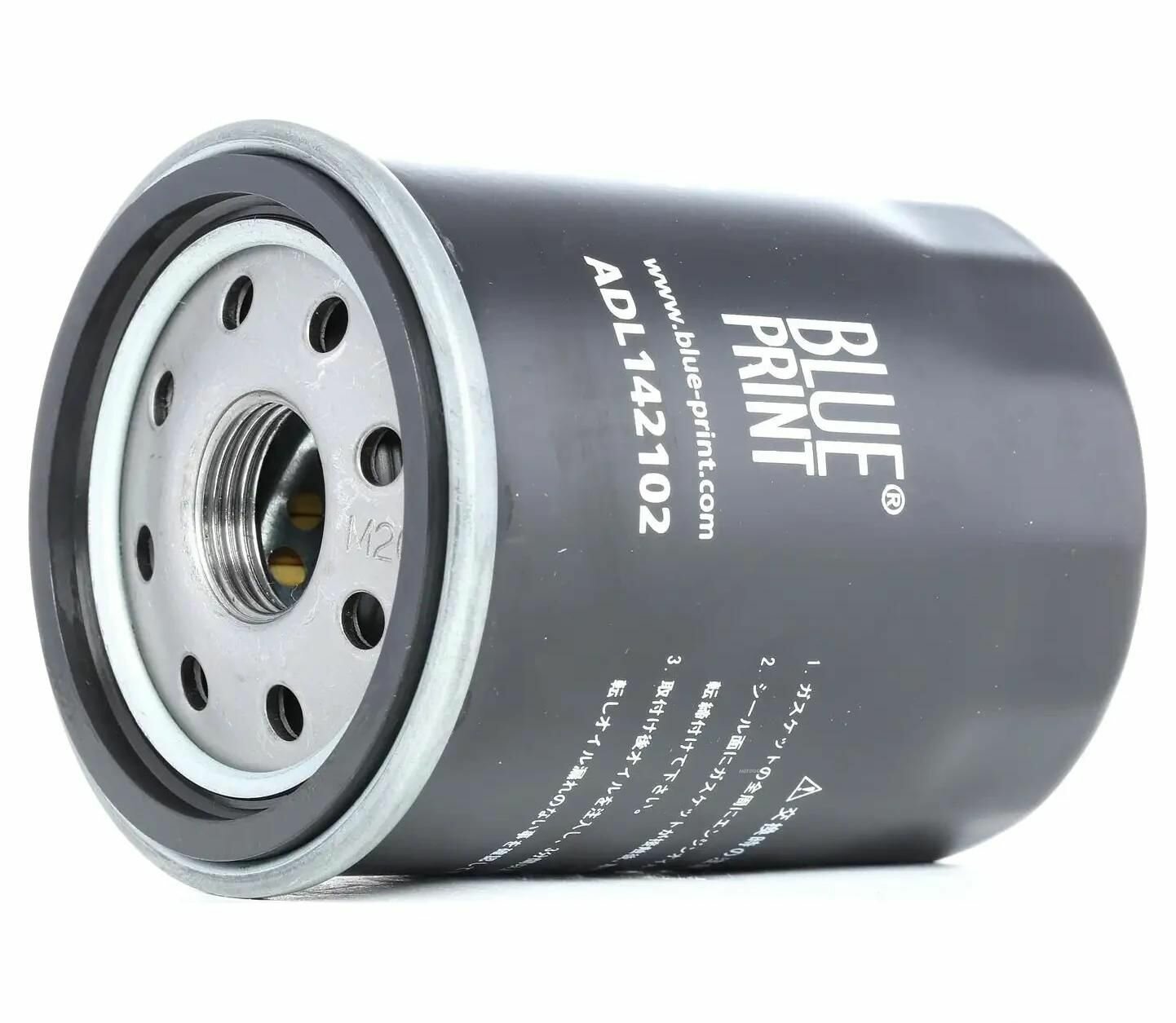 Фильтр масляный BLUE PRINT ADL142102 Fiat Punto 1.2 97-, Panda 1.2, 4x4 03-, Idea 1.2, 1.4 04-, Renault Clio I, II 1.1, 1.2 96-