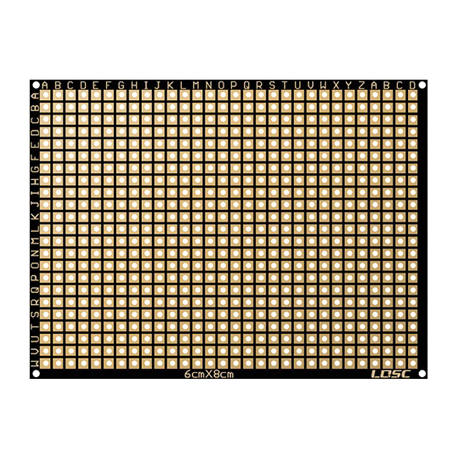 Гибкая Двусторонняя Печатная плата FR4 6x8 см 0,4 мм Универсальная Доска с Отверстиями Доска с шагом 2,54 Прототипы matrixs Печатная Бумажная доска