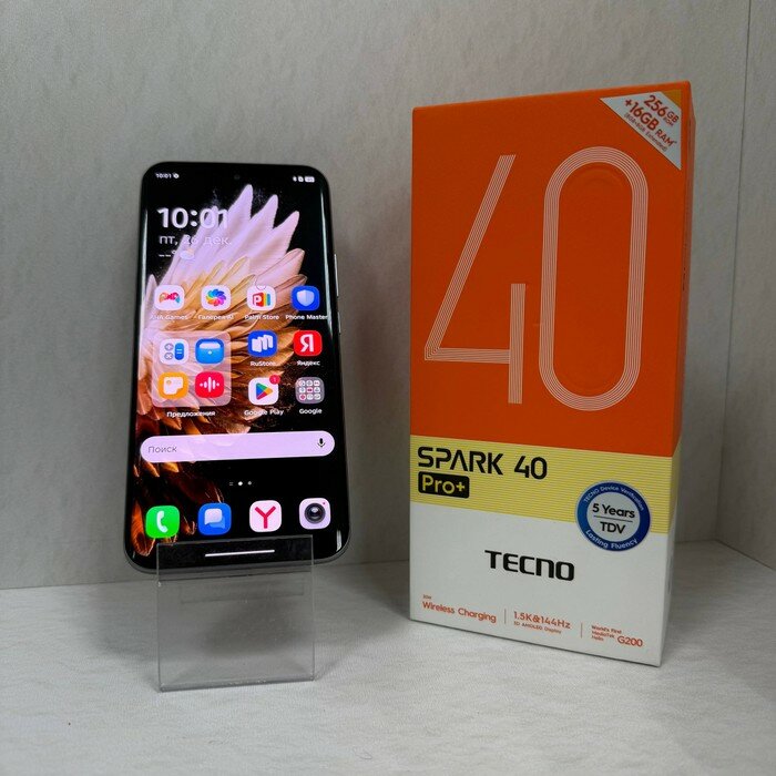 Смартфон Tecno Spark 40 Pro+ 8/256 Белый