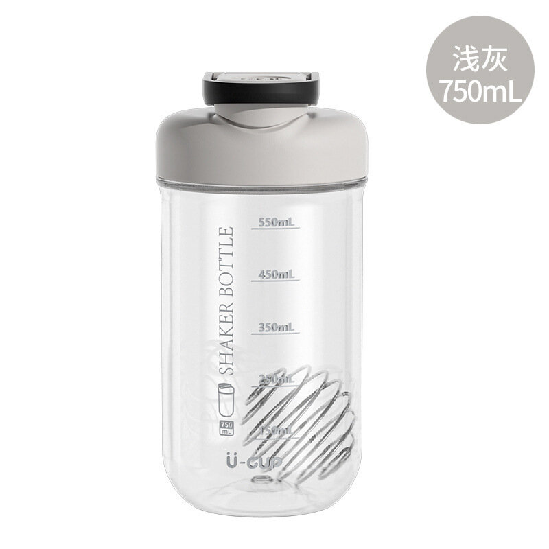 Молочный коктейль встряхивает чашка 750 мл для мужчин и женщин спортивный фитнес портативный пластиковый стаканчик с