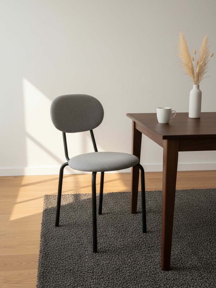 La Room, стулья для кухни, 2 шт. С - 9001, серый, офисный, школьный, для гостиной