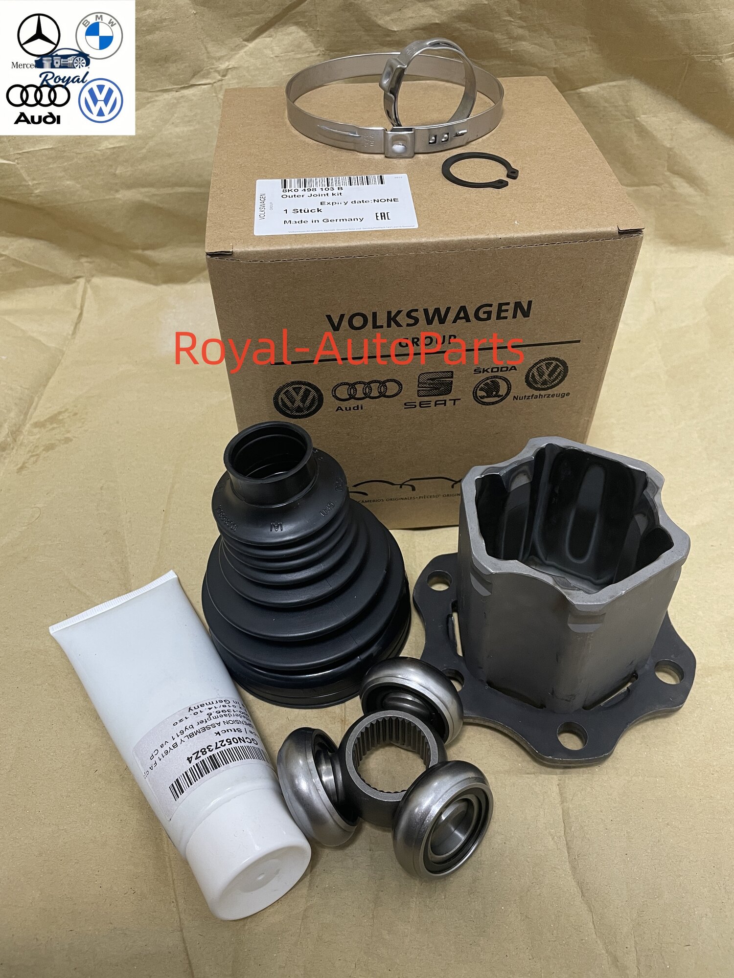 Шрус для Audi A4/A5/A6/A8/AQ5 новый VAG ,8K0498103B, внутренний, трипоид , оригинальный