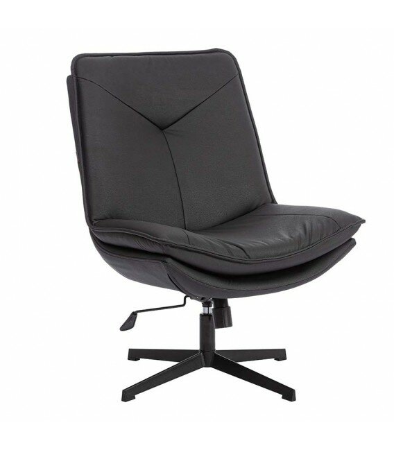 Кресло лаунж Cosmo, экокожа, Sharp Чёрный