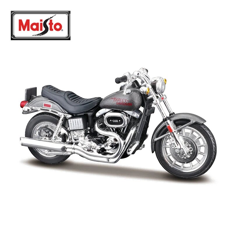 Maisto Harley-Davidson 1977 FXS Low Rider металлическая модель мотоцикла 1:18 Grey