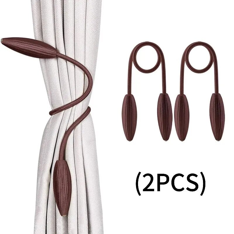 Подхваты Для Штор 2шт Гибкие, Зажимы Для Штор, Занавески, Тюли, Прихваты И Держатели