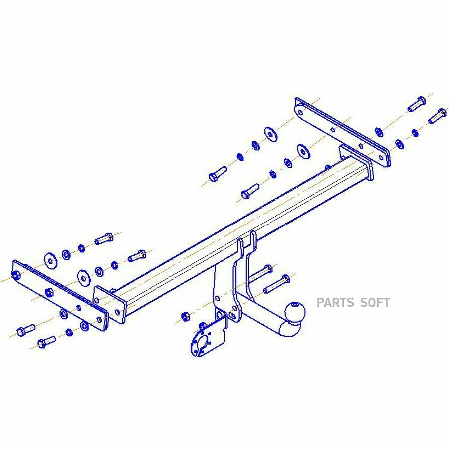 Фаркоп от официального дистрибьютора, AVTOS, артикул VL03