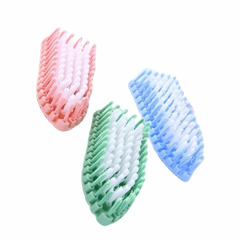 3 мягкие щетинки, гибкие щетки для чистки, разные цвета