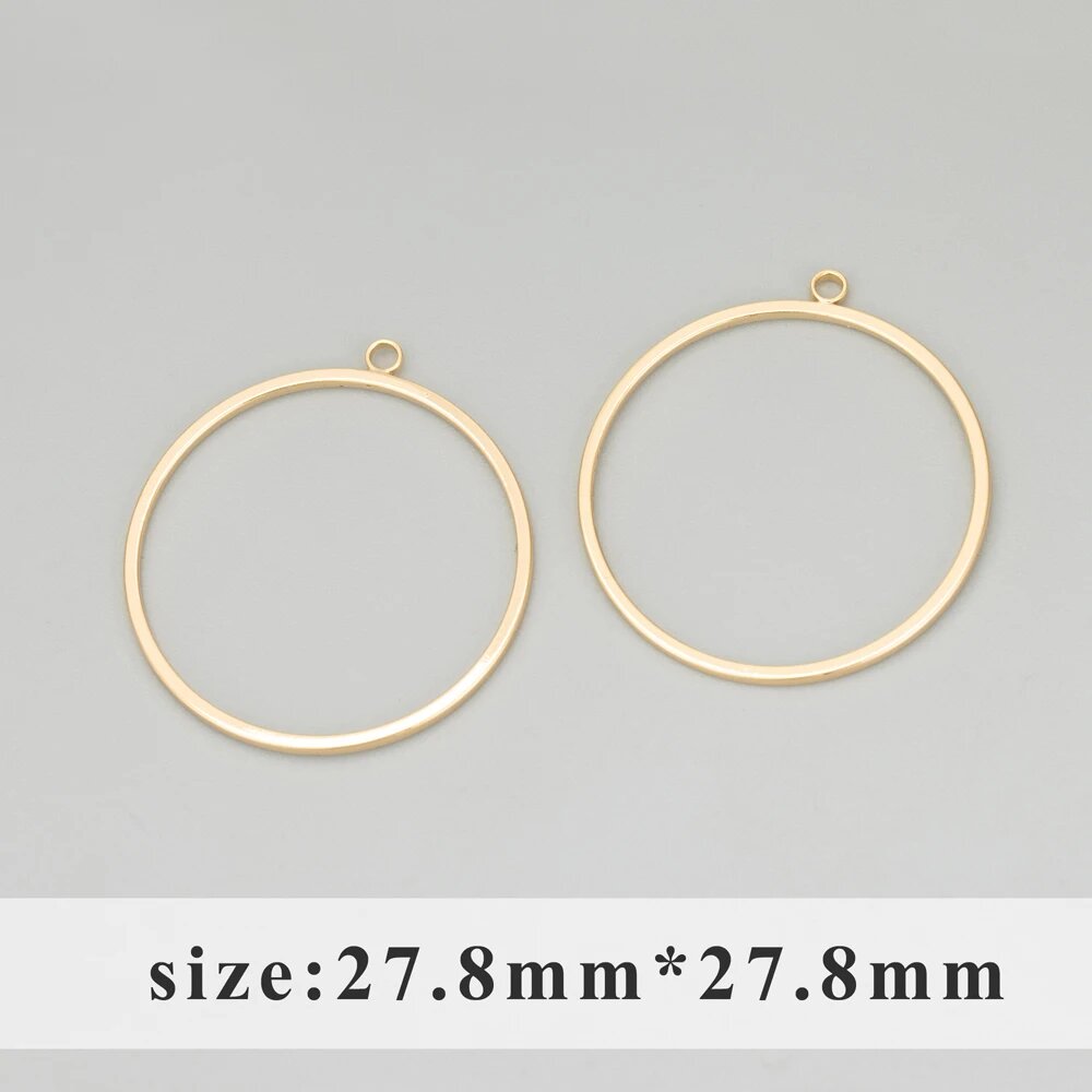 GUFEATHER MD63 подвески из золота с родиевым покрытием 20 шт