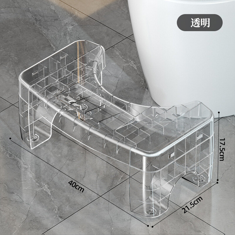 Табурет для ног в ванной, легкий роскошный прозрачный табурет для туалета, подставка для ног, табурет для приседаний, вспомогательная подставка для ног