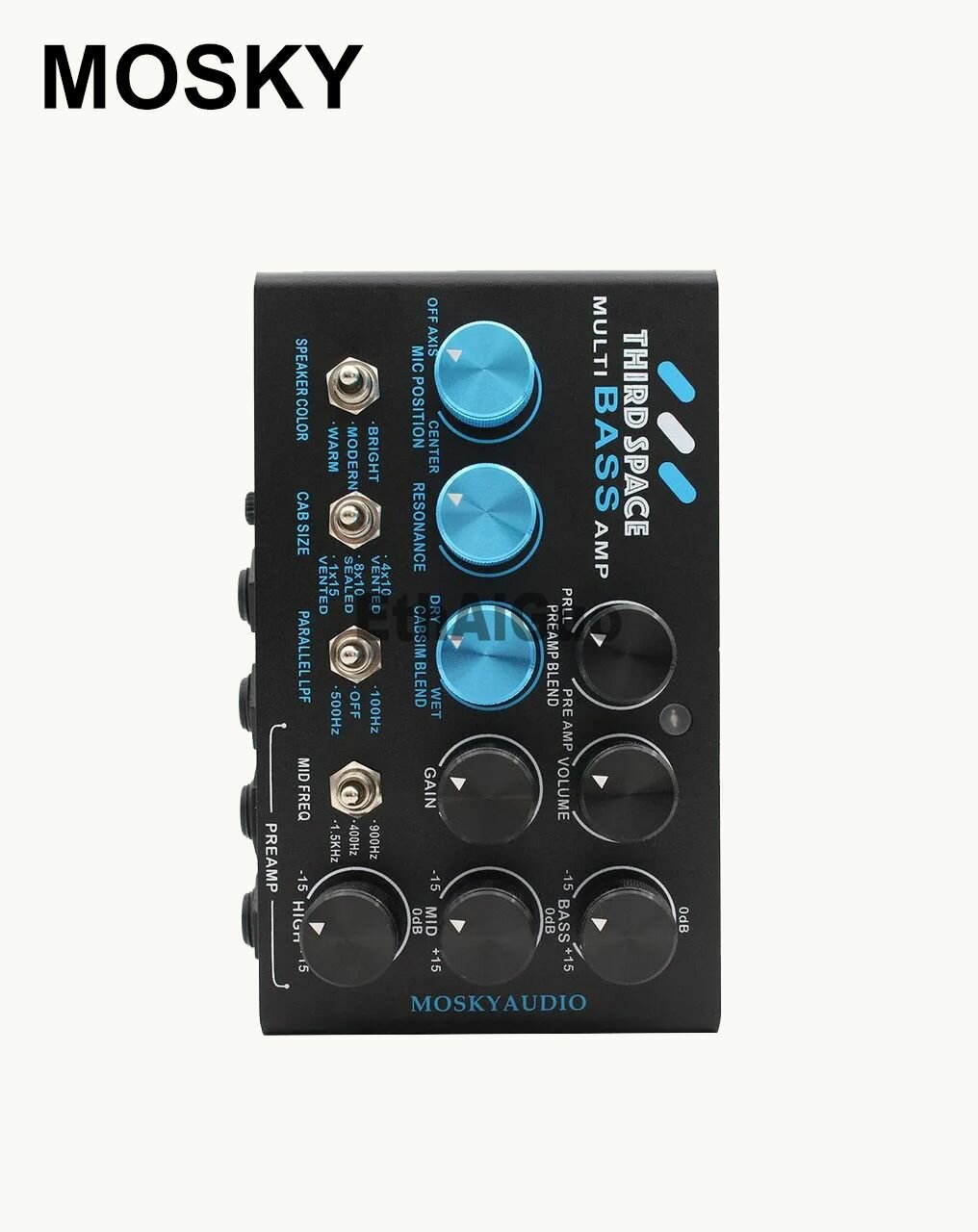 MOSKY THIRD SPACE MULTI BASS AMP Многофункциональный Процессор Эффектов С Имитацией Басового Кабинета