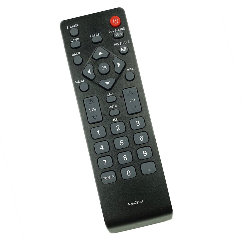 Сменный пластиковый корпус пульта дистанционного управления телевизором. Удобная для пользователя конфигурация кнопок.