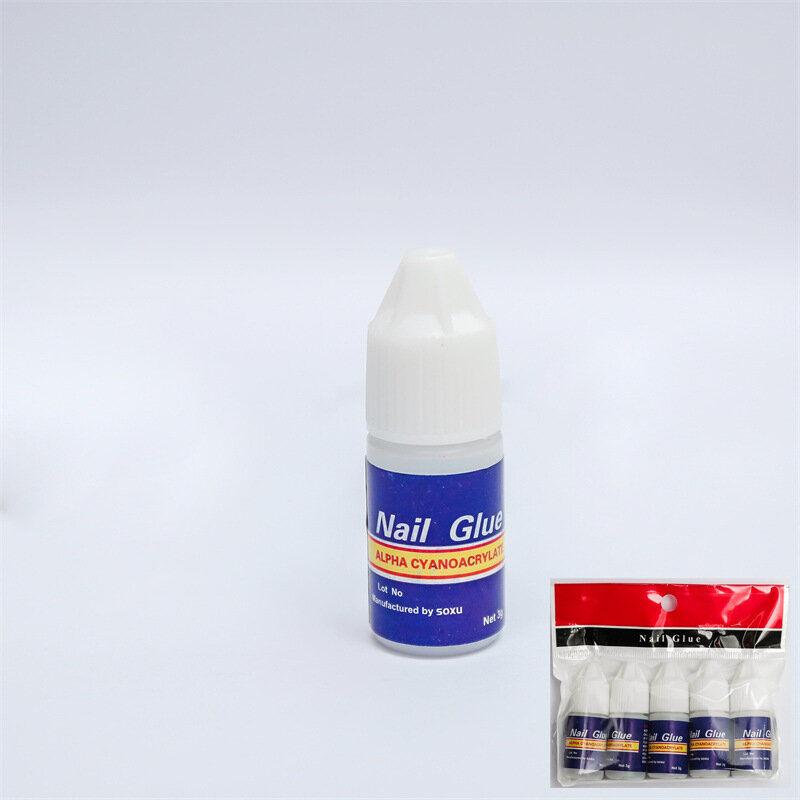 Клей для ногтей 3г клей клейкий клеевый адгезив для ногтей клейкий клей для украшений дрилл маленький клей 5 пакетов для самодельных украшений 3г/цена за штуку обычные спецификации