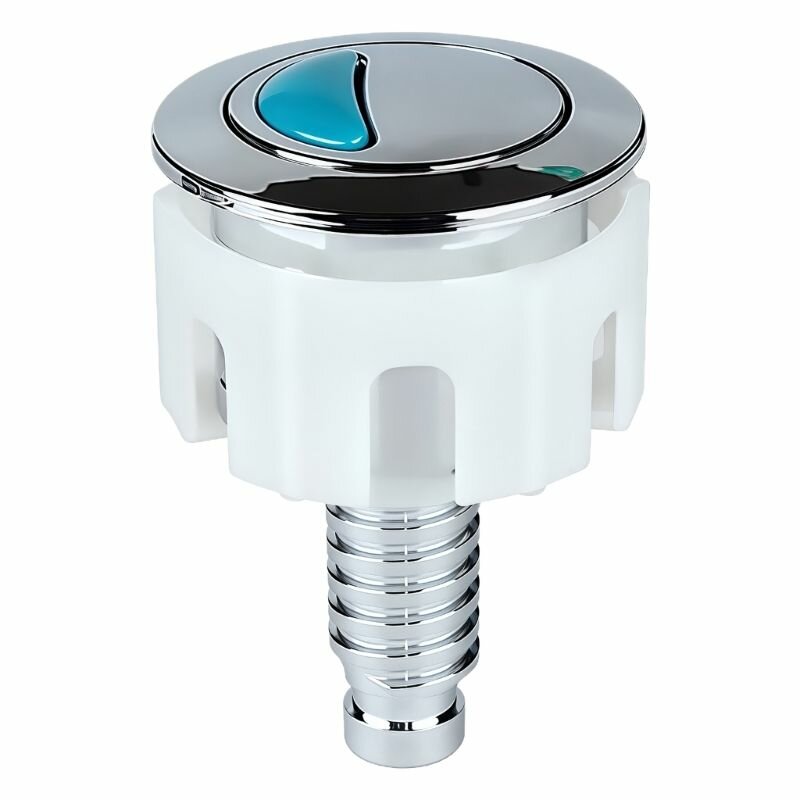 Кнопка смыва для унитаза, Круглое серебряное