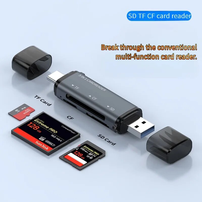 NIUTOUBIRD Кардридер для ПК, телефонов и планшетов