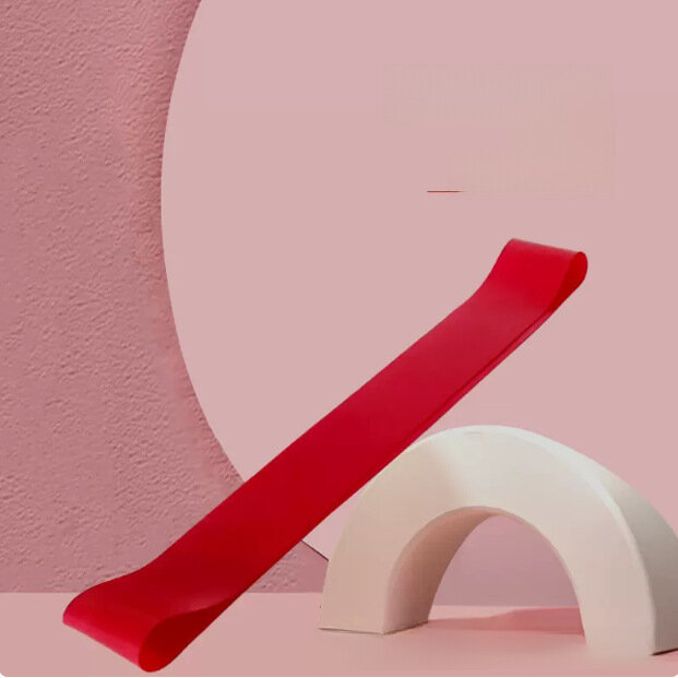 Yoga Stretch Band Fitness Products Resistance Band Plastic Leg Squat Hip Tighting Band Stretch Tpe Ring Resistance Ring (Stamps-Red 1)