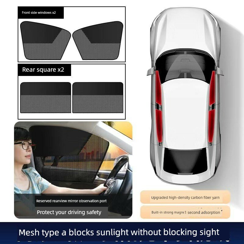 Солнцезащитный экран для автомобиля, шторка для конфиденциальности на окна, магнитная автомобильная шторка,