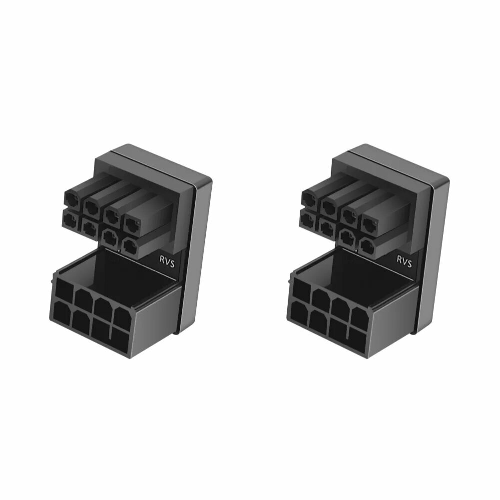 VKTECH Адаптер питания GPU ATX 8pin 180 градусов 2pcs 8PIN Opposite