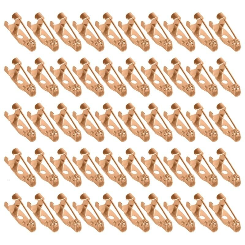 Брошь-булавка с застежкой, 50 шт, Золото KC - 15mm