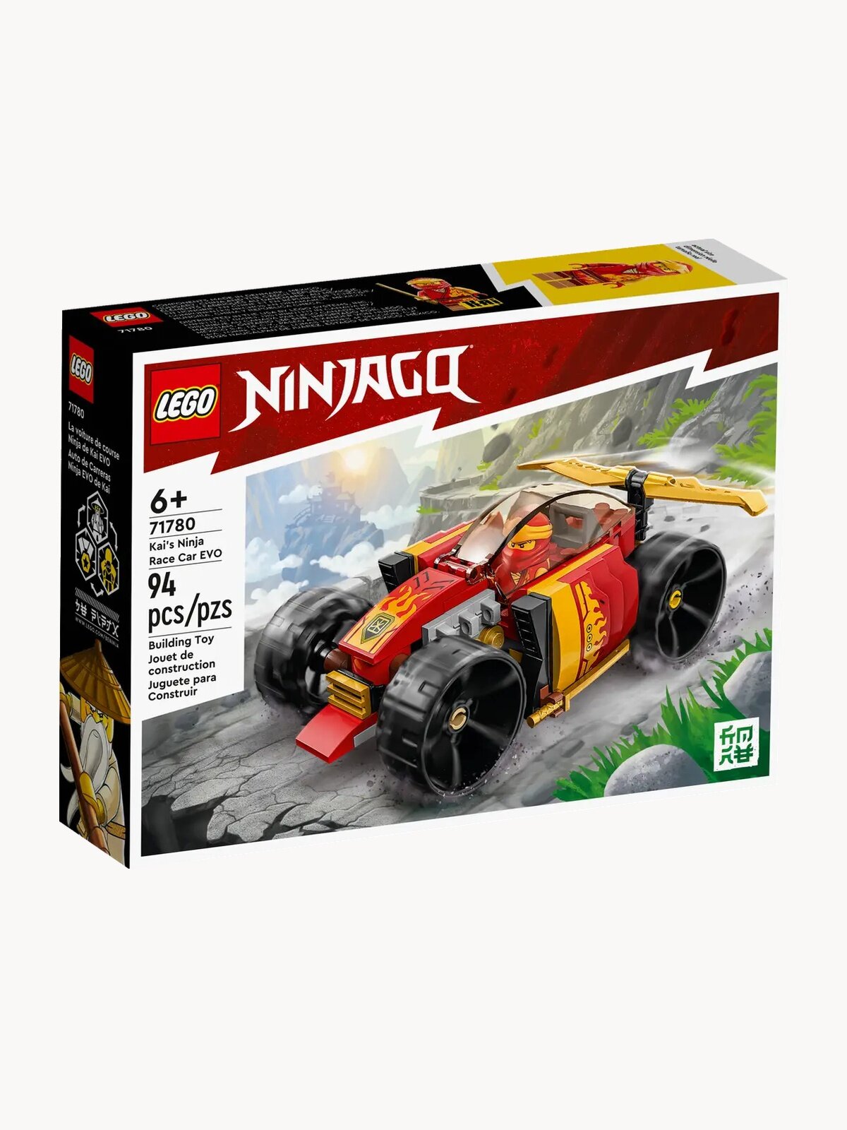 Конструктор LEGO Ninjago 71780 Гоночный автомобиль ниндзя Кая, 94 дет.
