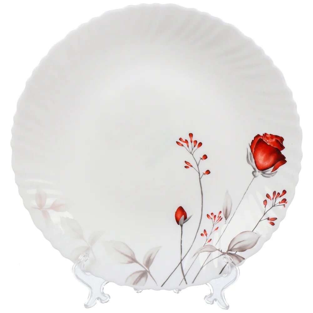 Тарелка DANIKS обеденная, стеклокерамика, 24 см, круглая, вероника, lhp95/220303 448946