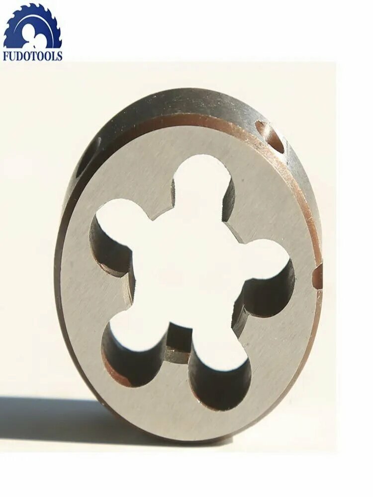 Плашка ручная, правая, М17х1,25, Сталь инструментальная 9XC, 1 штука, FUDO