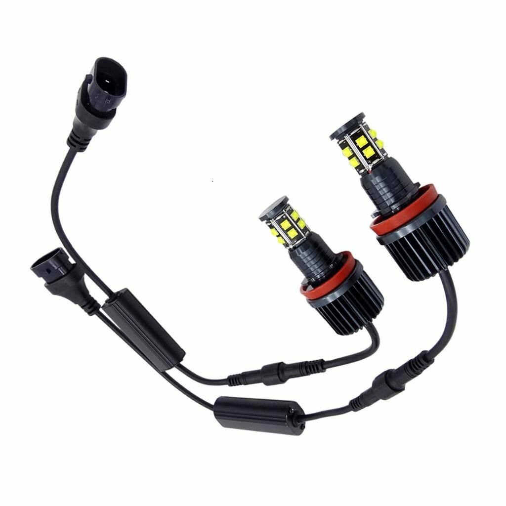 Светодиодный комплект ангельские глазки 6-секционный 120 Вт 6000 К для автомобилей E90, E92, E60, E70