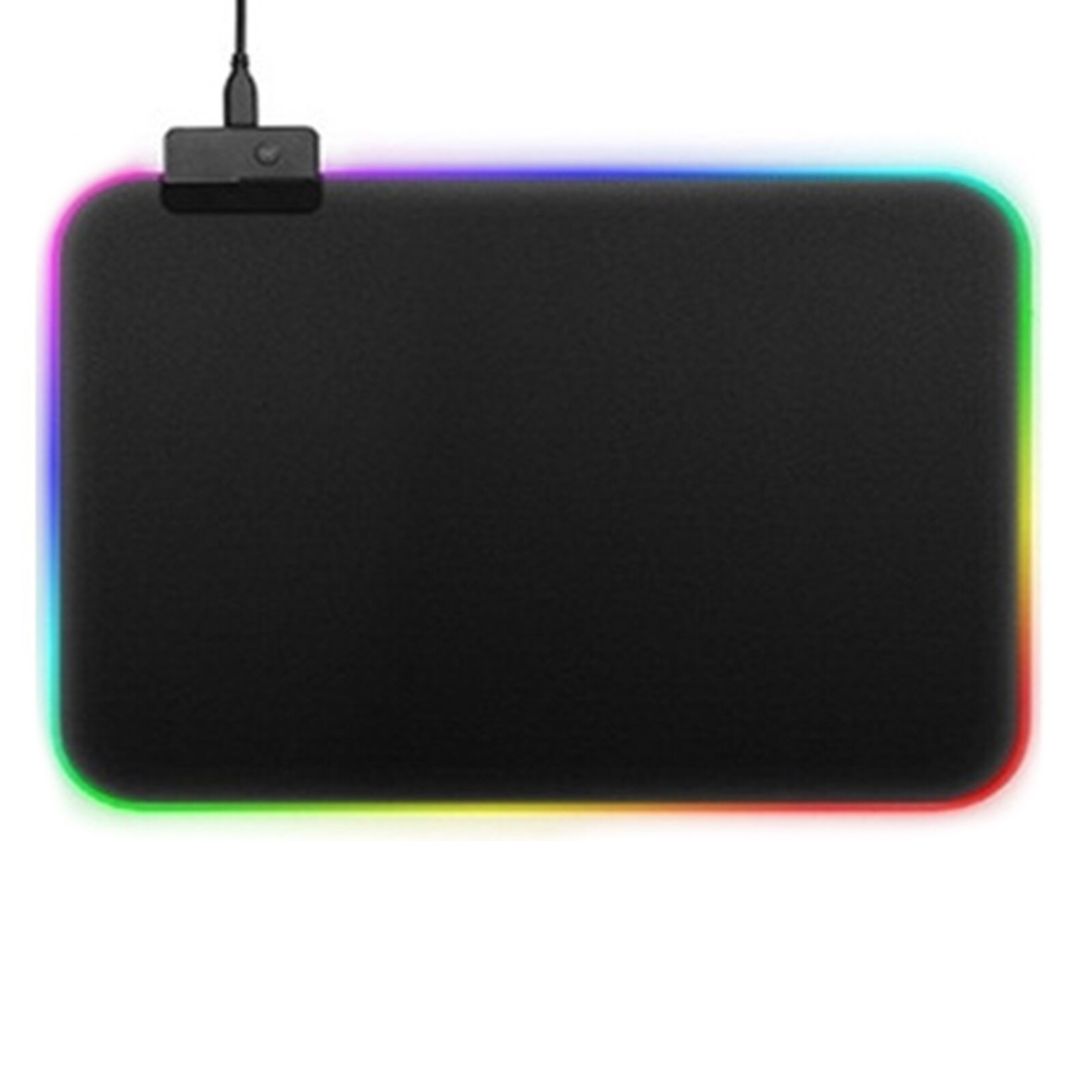 Game RGB Luminous Pad, Размеры: 800*300*4mm, 900*400*4mm, 300*250*4mm, 350*250*4mm (выбор), Толщина: Утолщенный Однослойный, Цвет: Черный, Материал: Терилен + Резинка, USB Кабель 1.8м, Anti-Slip, 8 Эффектов Осветки, 1 Шт