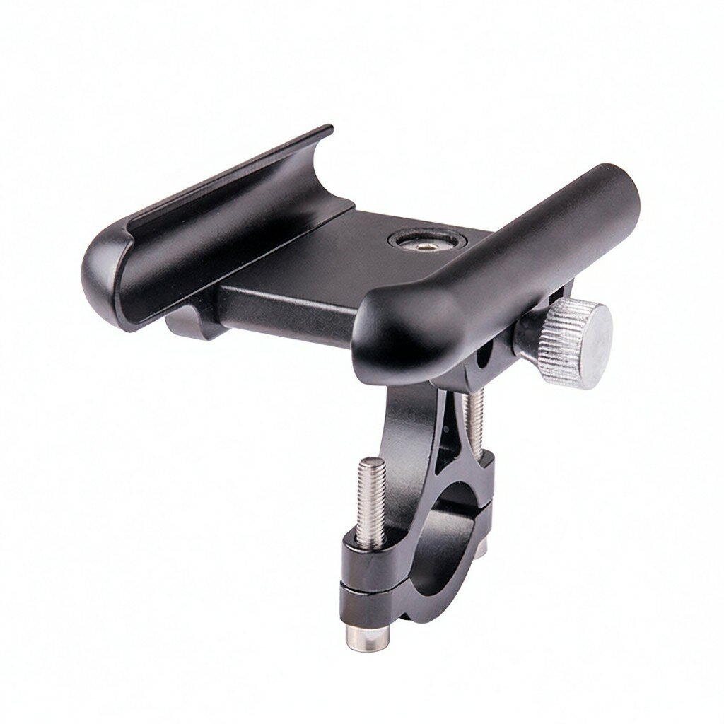 Держатель для телефона: Алюминиевый на руль с 360° поворотом Универсальная фиксация для 3.5-7 дюймов Крепление для велосипедной навигации - Защита от царапин Держатель телефона для велосипедистов и мотоциклистов