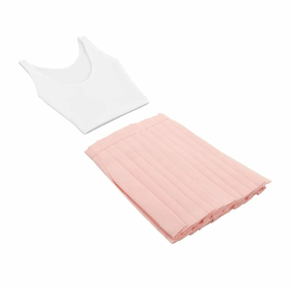 Комплект одежды для кукол 1/3 BJD: жилет и плиссированная юбка, розовый, ручная работа, аксессуар для нарядов 60 см