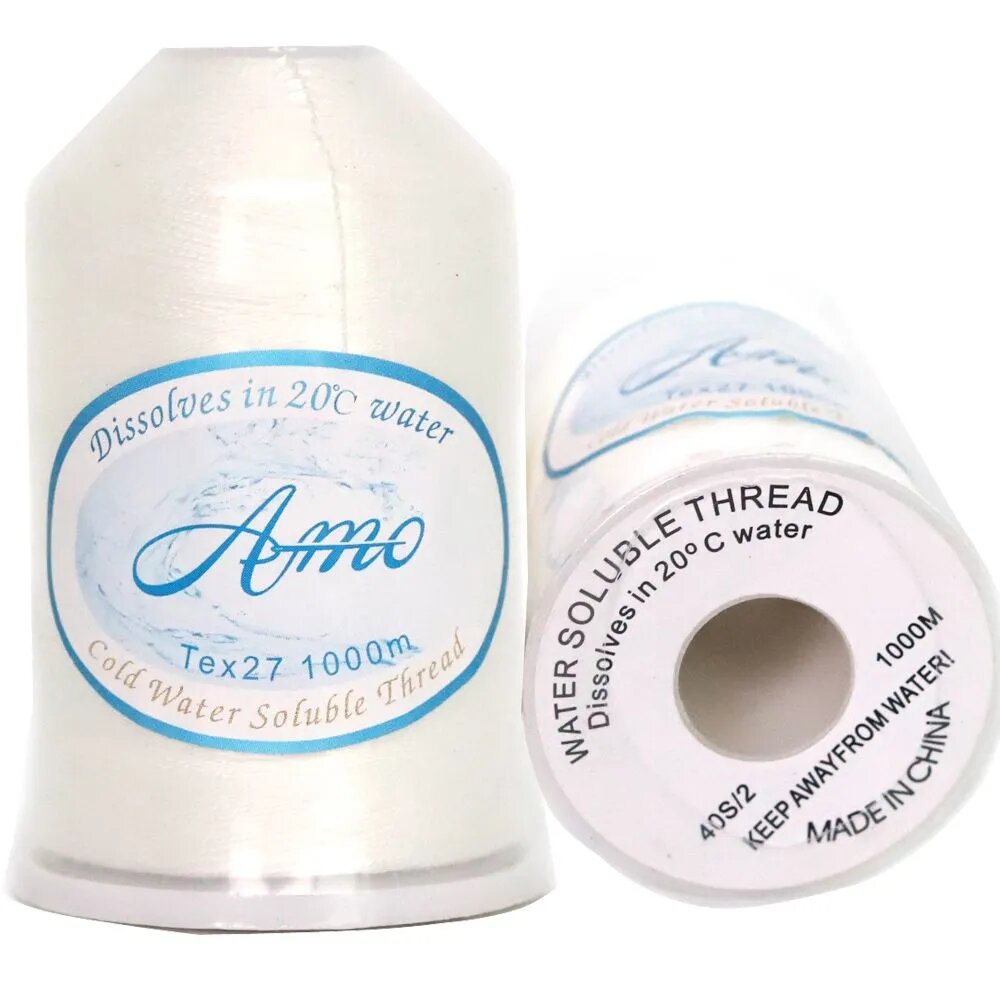 20C, цвет белый Водорастворимая нить для наметки 40/2, 1000м