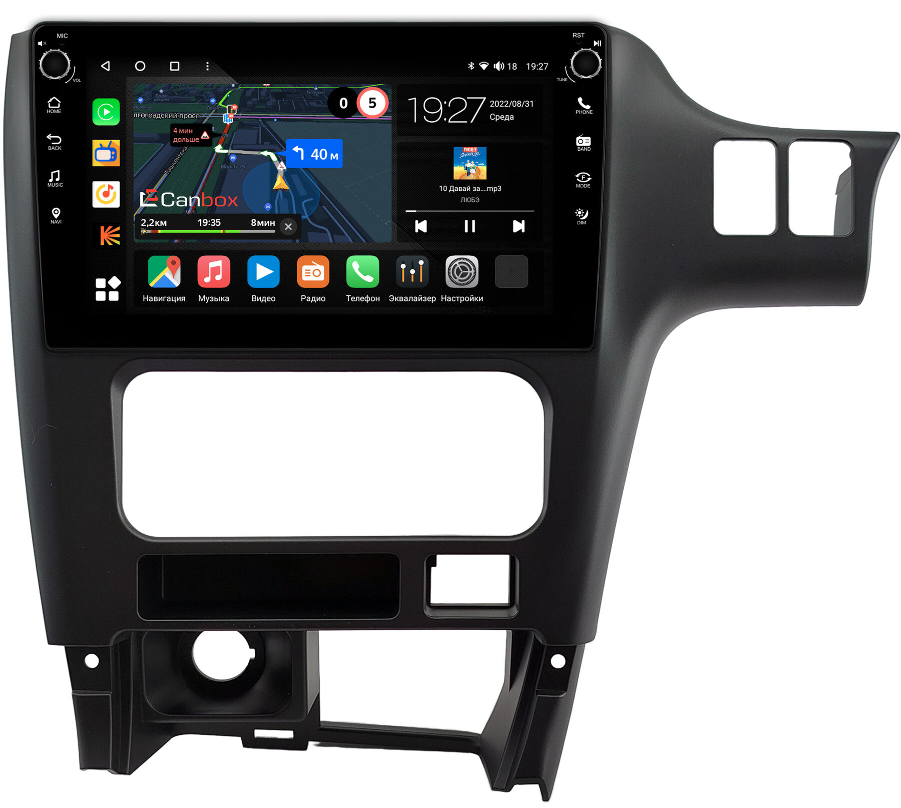 Штатная магнитола Subaru Legacy 3, Outback 2 1998-2004 (правый руль) Canbox M-Line 7801-9-0757 Android 10 (4G-SIM, 2/32, DSP, IPS) С крутилками
