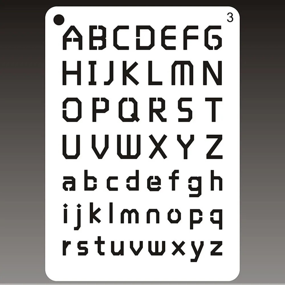 Шаблоны Букв И Цифр, Прозрачные, Pet, Для Diy Проектов, 8 Шт