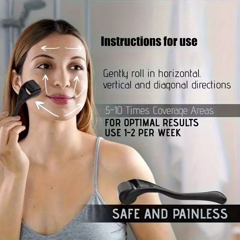 Мезороллер Microneedle Terapy System для лица, шеи, зоны декольте, головы, 0.25мм