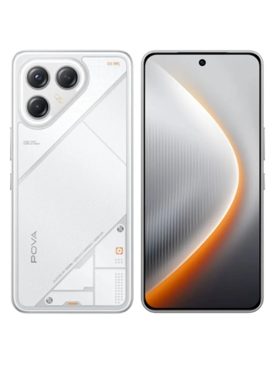 6.67" Смартфон Pova 7 Ultra LI9 5G 8+256 ГБ белый РСТ