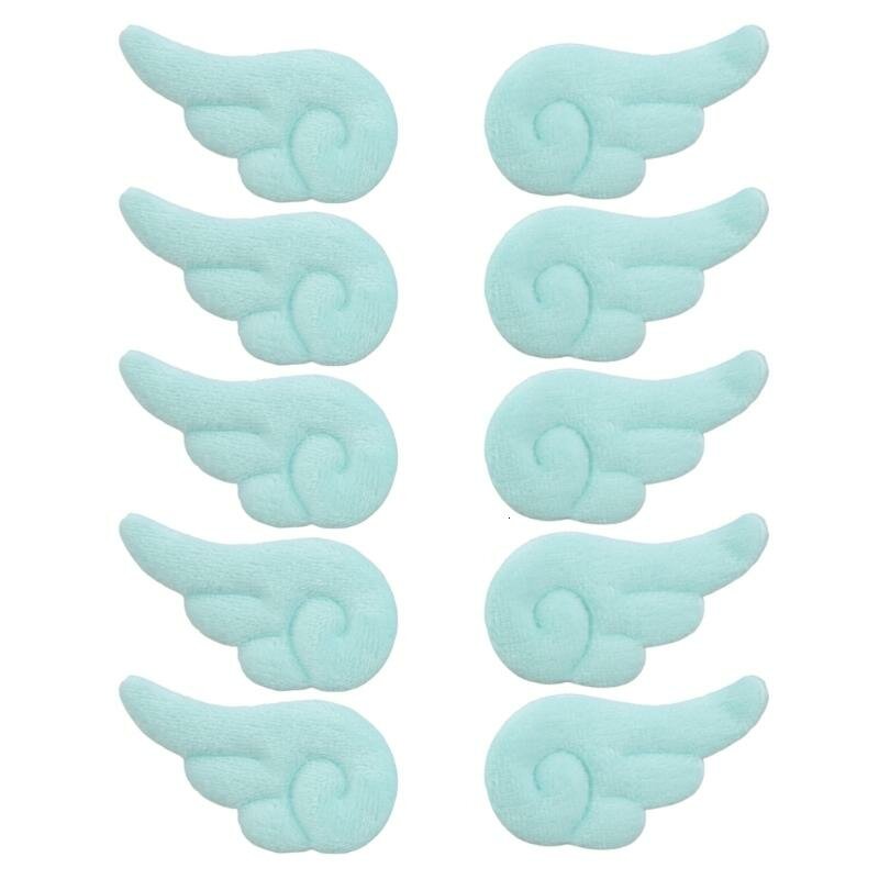 Аппликации в форме крыльев ангела (10 шт.), синий зеленый