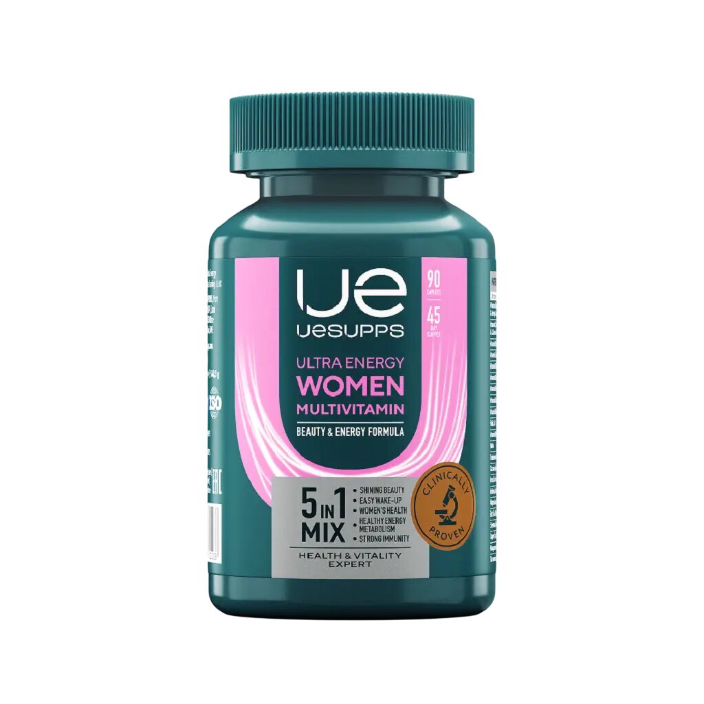 Уесаппс Ультра Энерджи Вумен Мультивитамин Формула/UESUPPS Ultra Energy Women Multivitamin Formula таблетки массой 1650 мг 90 шт