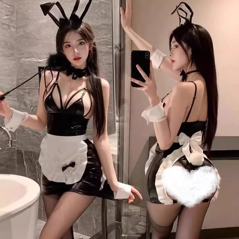 Сексуальное нижнее белье костюм кроличьей девочки, соблазнительное, страстное, для пар, веселое ролевое игра, сексуальное ночное белье для женщин, флирт