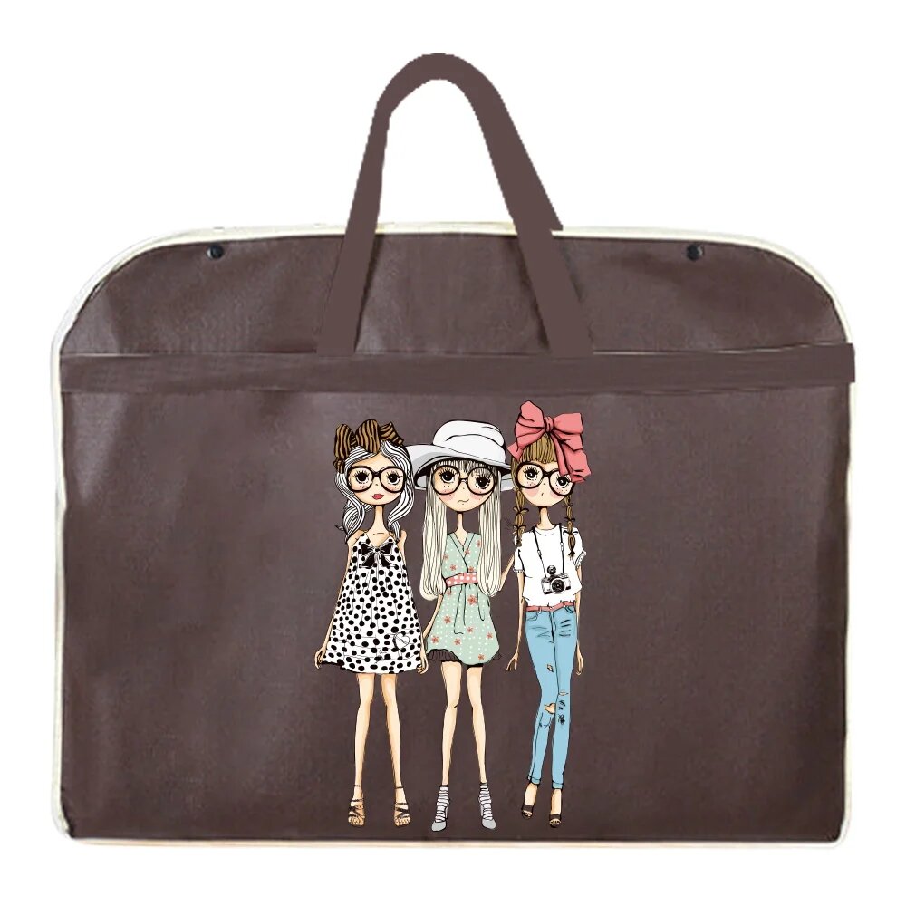 Чехлы для одежды, пылезащитный чехол для свадебного платья, защитный чехол для костюма, пальто с принтом друзей, подвесные сумки для одежды, органайзер для одежды