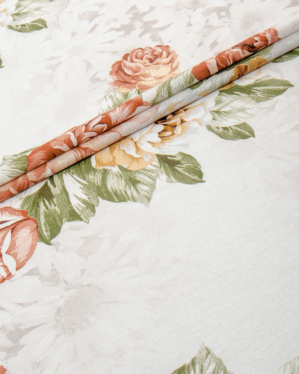 Ткань для постельного белья хлопок Бязь Акварель 220 см, отрез 2 м*220 см, цвет белый